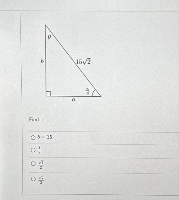 Solved Find b. b=15 21 23 22Find a. a=22a=2123a=15Solve for | Chegg.com
