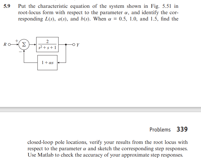 Put the characteristic equation of the system shown | Chegg.com