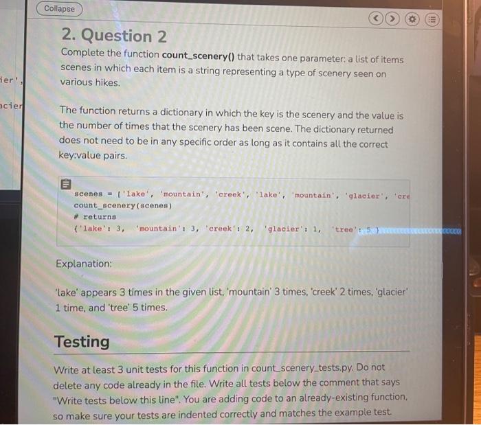 Solved 1. The language is python2. Pls use the beginner | Chegg.com