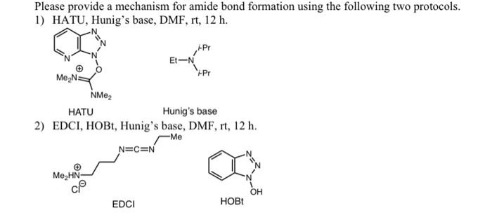 Solved Please provide a mechanism for amide bond formation | Chegg.com