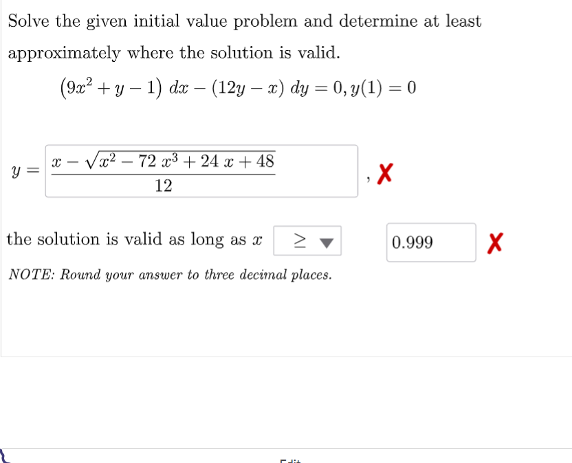 Solved Solve The Given Initial Value Problem And Determine 6461