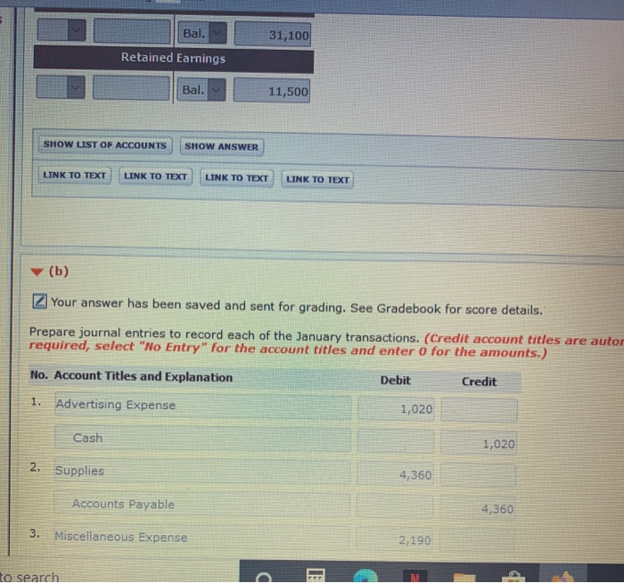 Solved Practice Problem 01 a-d (Part Level Submission) Tom | Chegg.com
