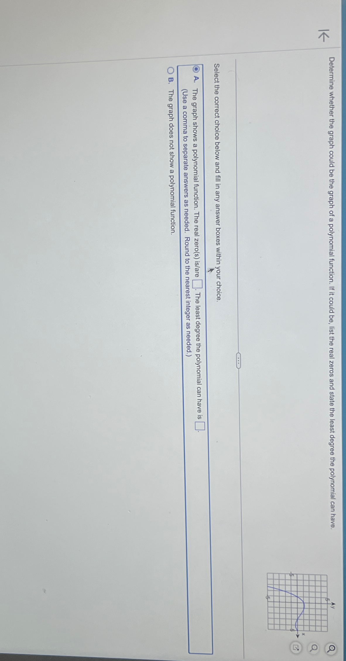 Solved Determine whether the graph could be the graph of a | Chegg.com
