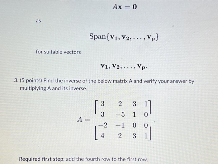 Solved G 1. (5 points) Use the Row Reduction Algorithm to | Chegg.com