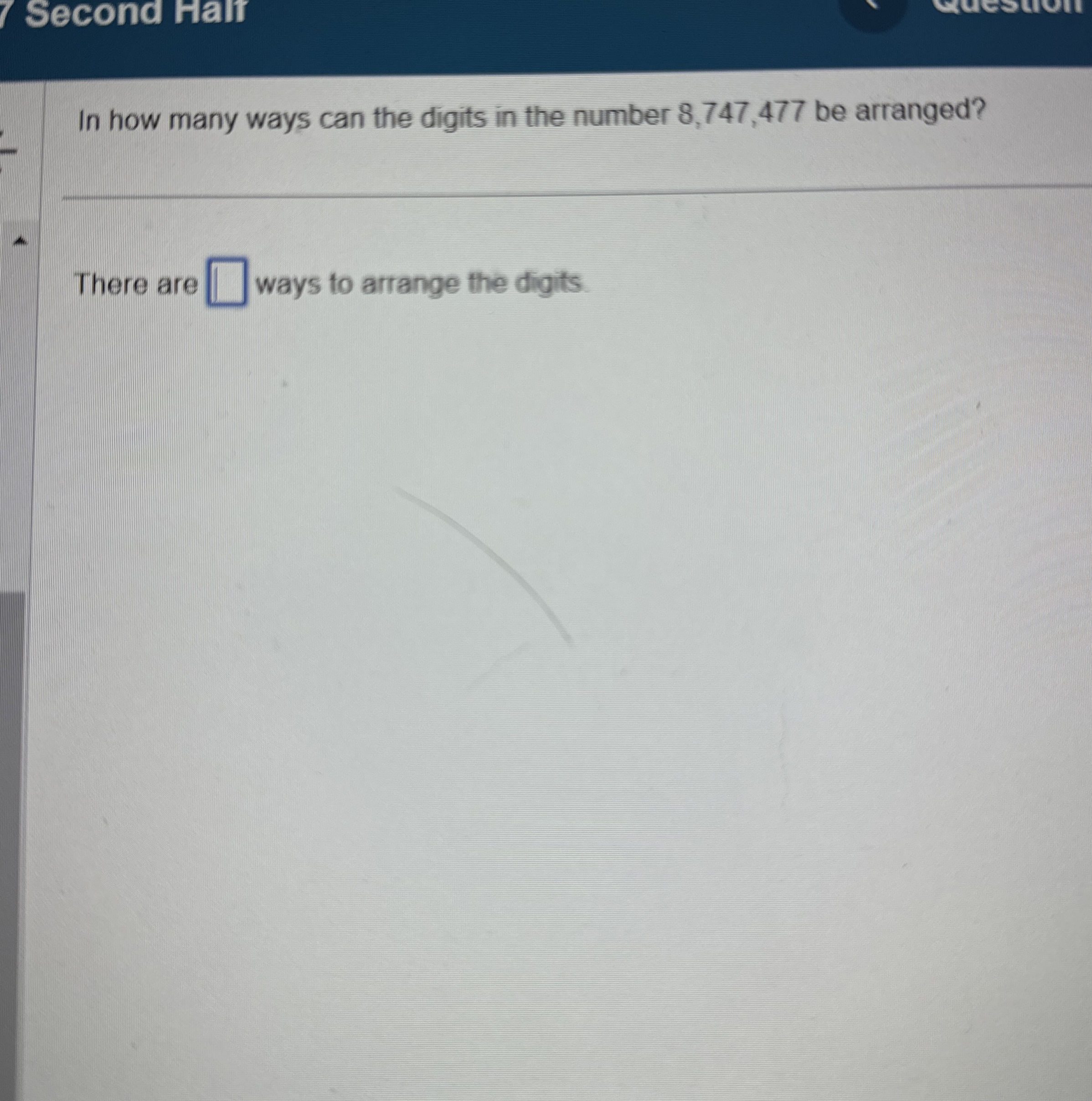 Solved In how many ways can the digits in the number | Chegg.com