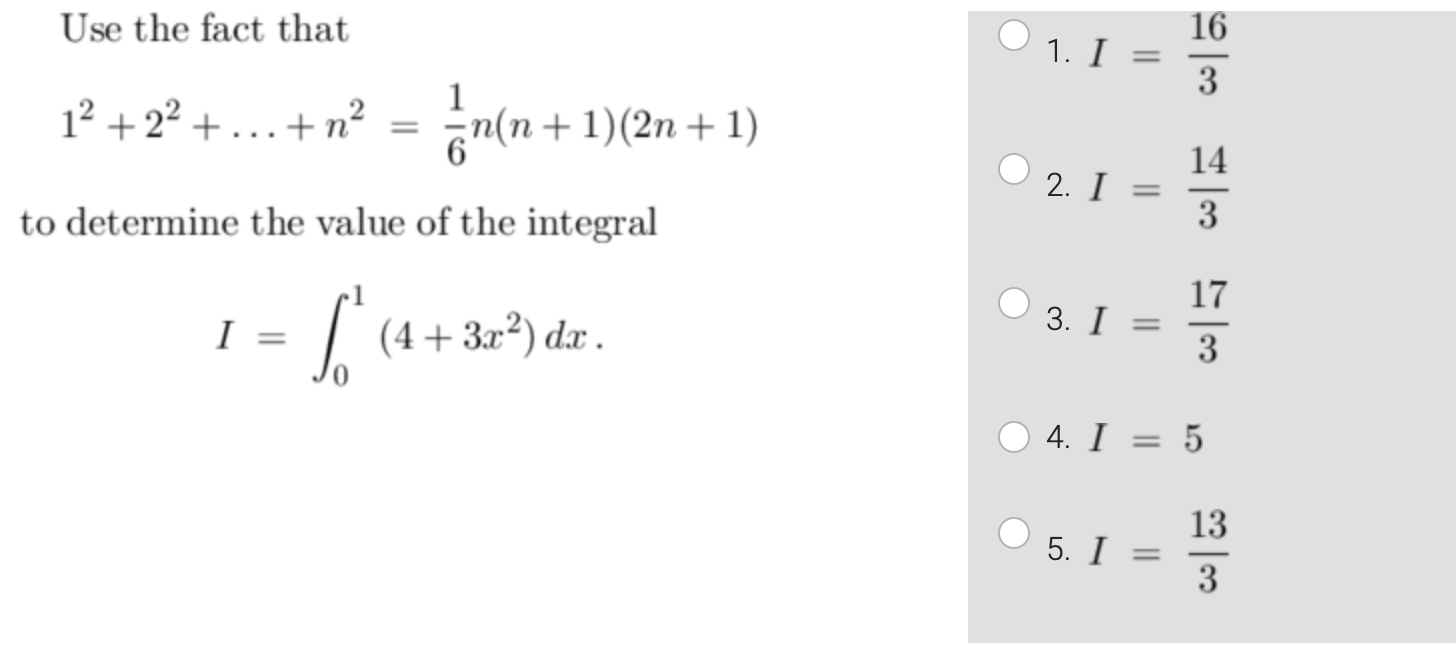 Solved Use the fact that12+22+dots+n2=16n(n+1)(2n+1)to | Chegg.com