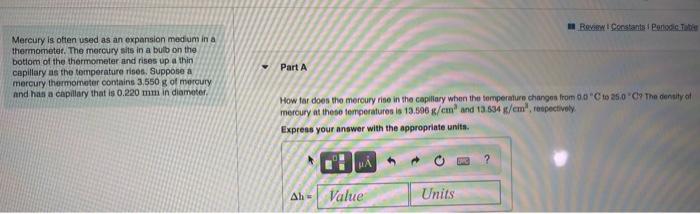 Solved I Review Constants i Porodic Table Mercury is often | Chegg.com