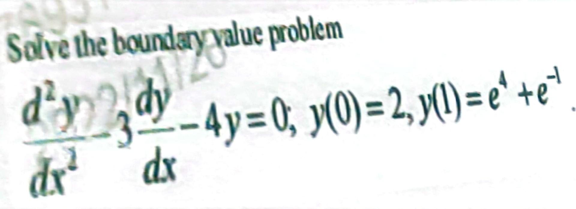 Solved Solve the boundary yalue problem | Chegg.com
