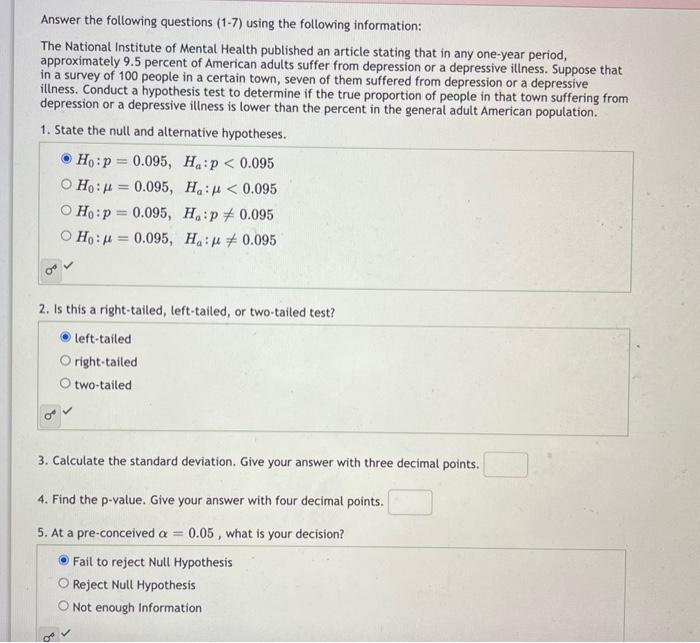 Solved Answer the following questions (1-7) using the | Chegg.com