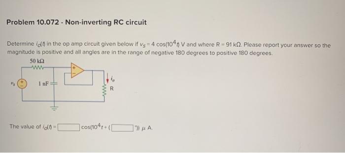 Solved Problem 10.040 - Superposition when sources have | Chegg.com
