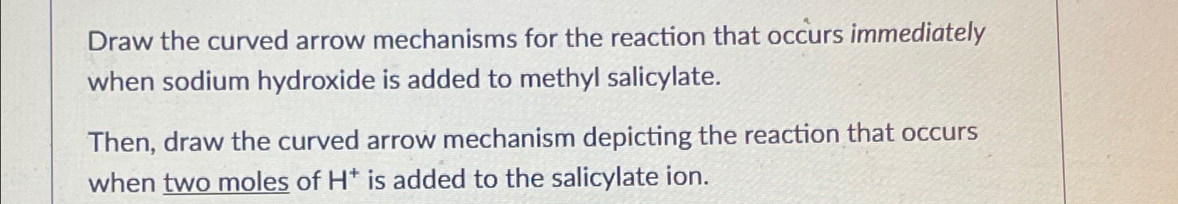 Solved Draw the curved arrow mechanisms for the reaction | Chegg.com
