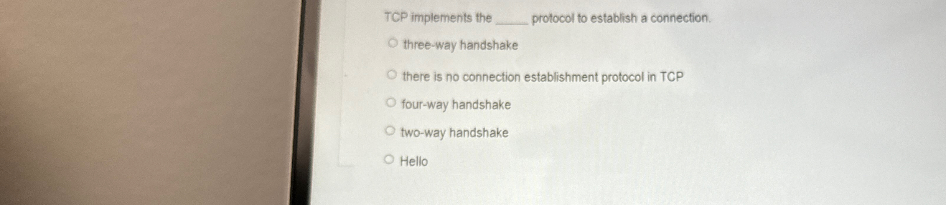 Solved TCP implements the protocol to establish a | Chegg.com Solved TCP implements the protocol to establish a | Chegg.com