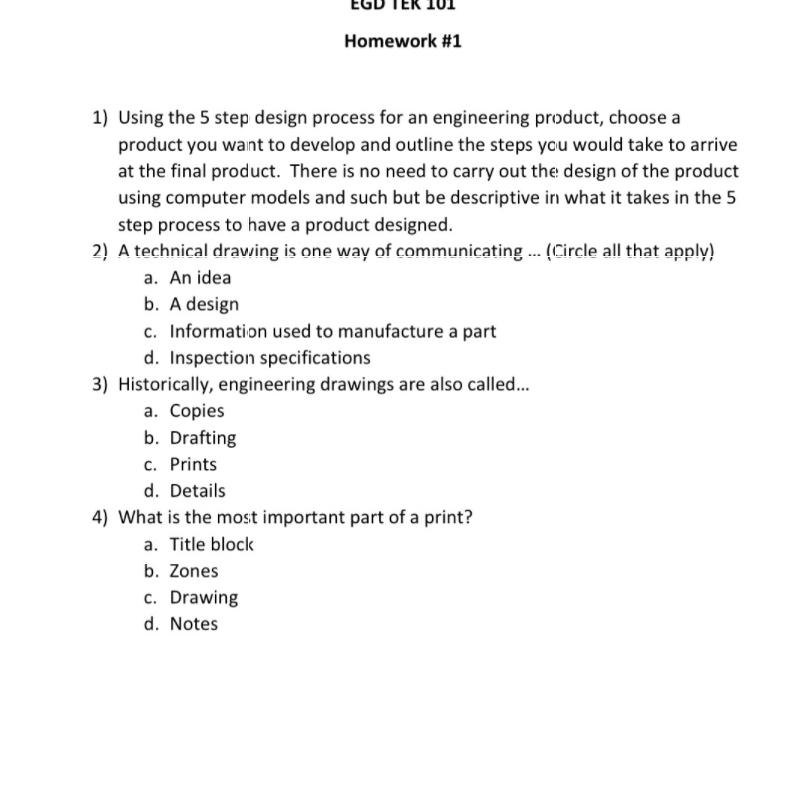 Solved Homework 1using The 5 ﻿step Design Process For An 2345