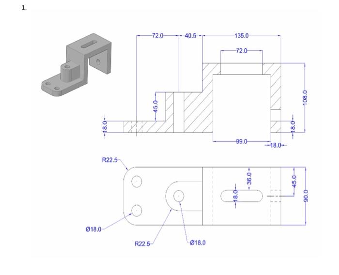 Solved how to do this drawing on solid work with detailed | Chegg.com