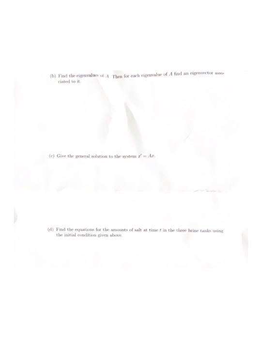 Solved 2. Eigenvalue method and Compartmental Analysis. | Chegg.com