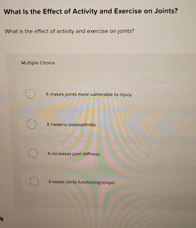 Solved What Is the Effect of Activity and Exercise on | Chegg.com