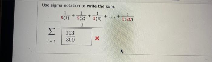 Solved Use sigma notation to write the sum. 8 8 (9) - | Chegg.com