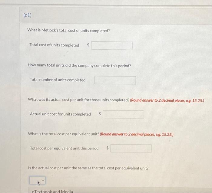 Solved Metlock is a producer of perfume, sourcing materials | Chegg.com