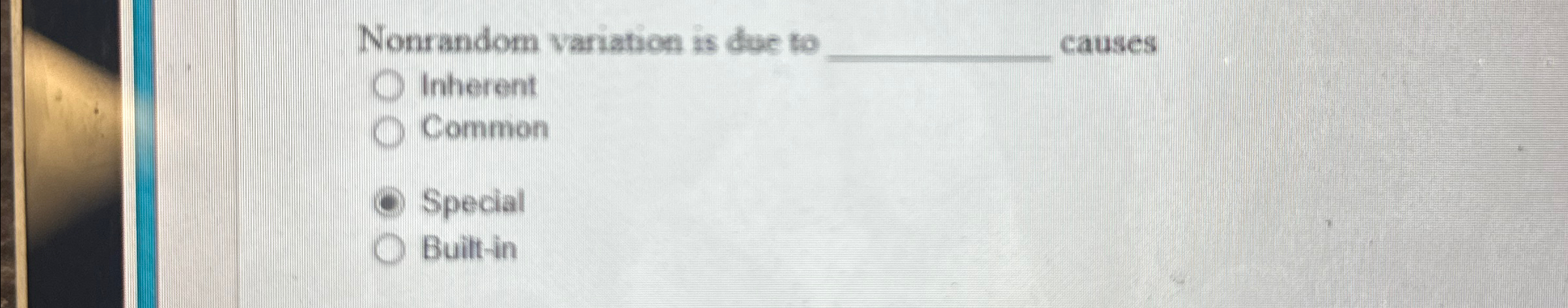 Solved Nonrandom variation is duc to | Chegg.com