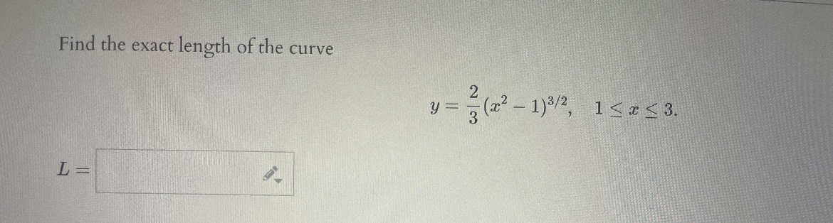 Solved Find the exact length of the | Chegg.com