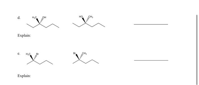 Solved 1. Determine whether the following molecules are: - | Chegg.com