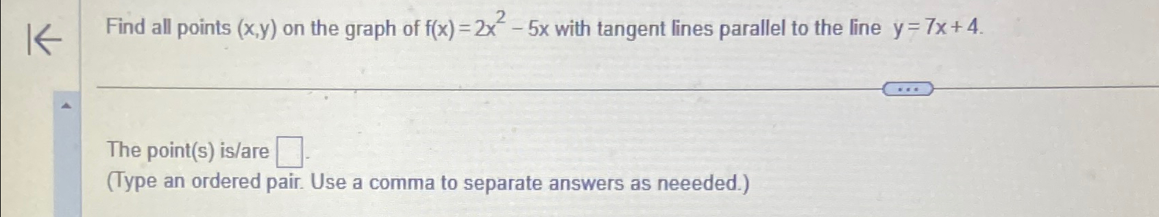 Solved Find all points (x,y) ﻿on the graph of f(x)=2x2-5x | Chegg.com