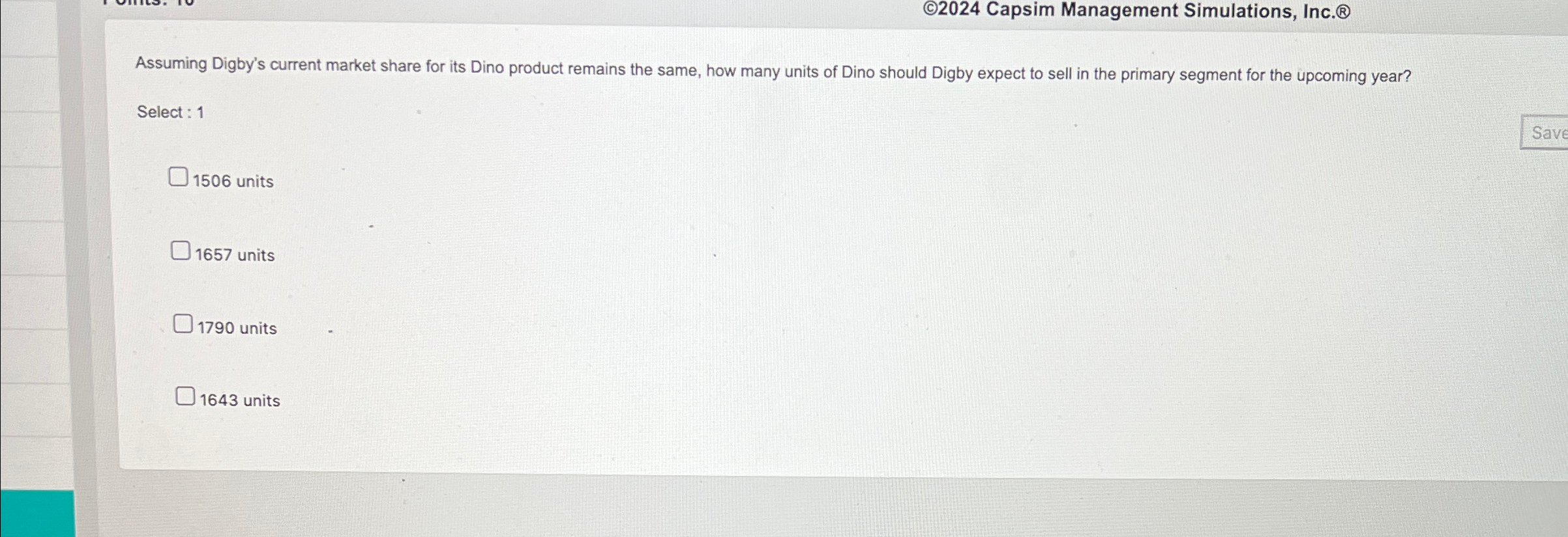 Solved Ⓒ2024 ﻿Capsim Management Simulations, Inc.®Assuming | Chegg.com