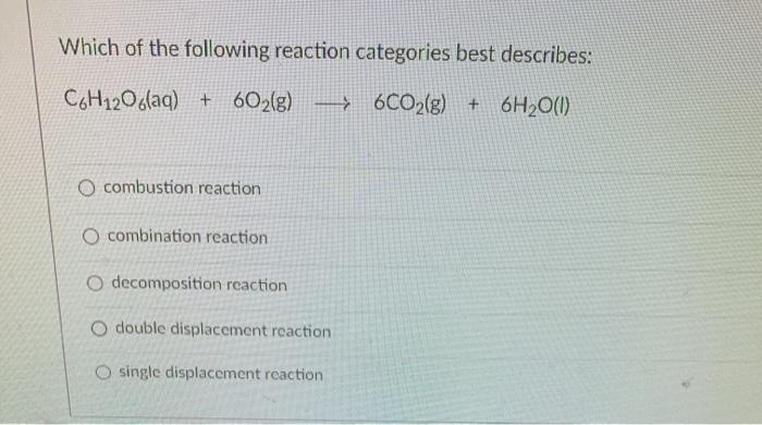Solved The following reaction equation is correctly written | Chegg.com