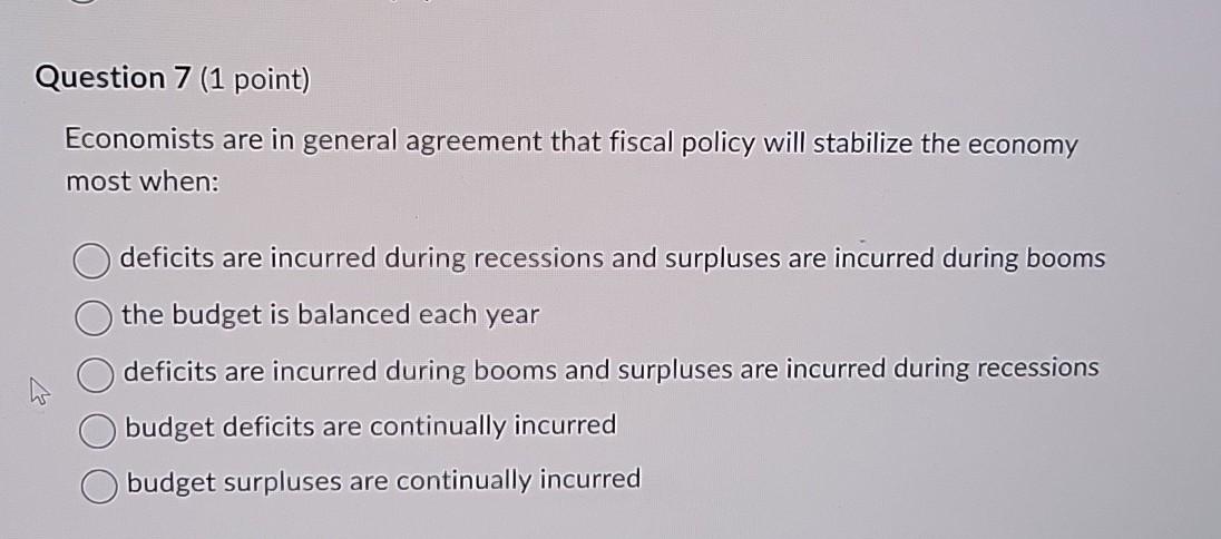 Solved Question 7 (1 ﻿point)Economists are in general | Chegg.com