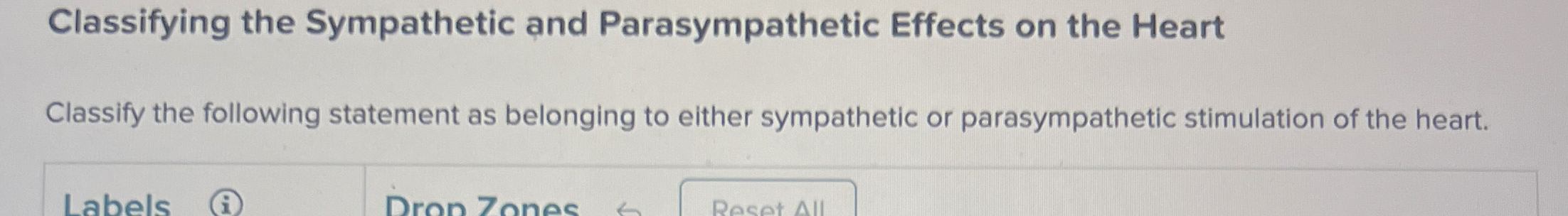 Solved Classifying the Sympathetic and Parasympathetic | Chegg.com