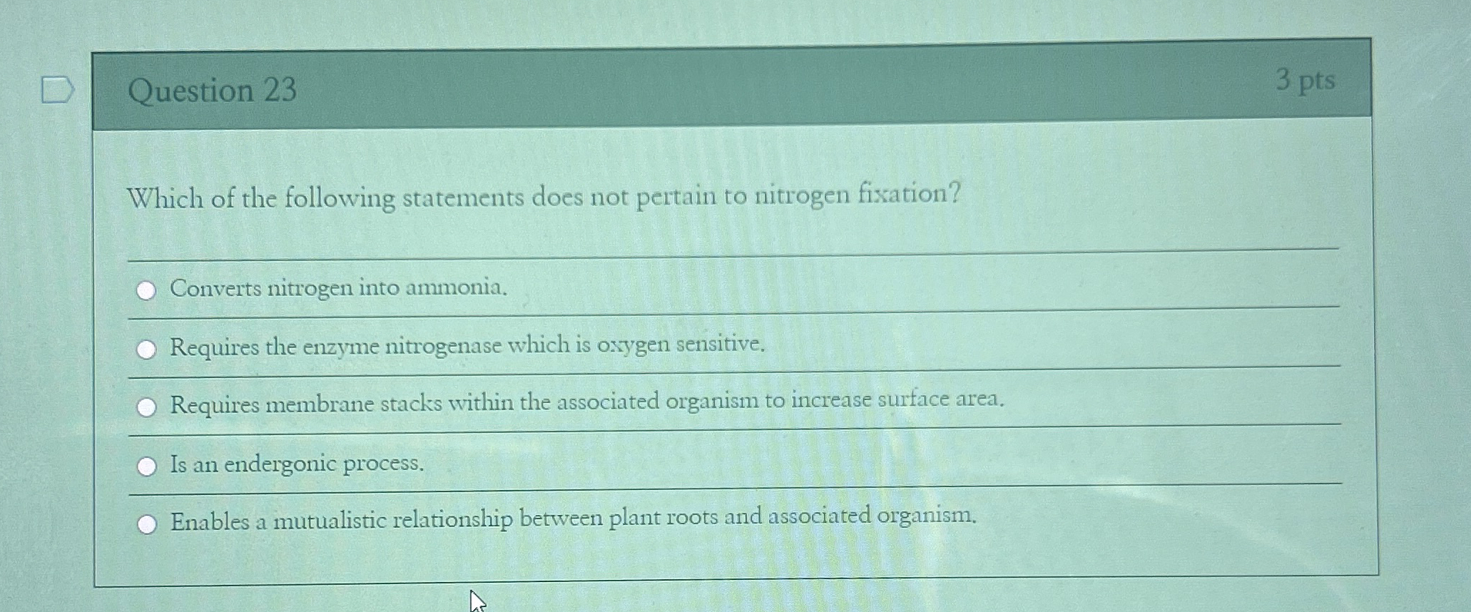 Solved Question 233 ﻿ptsWhich of the following statements | Chegg.com