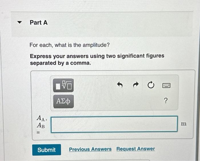 Solved The figure shows two examples of SHM, labeled A and | Chegg.com