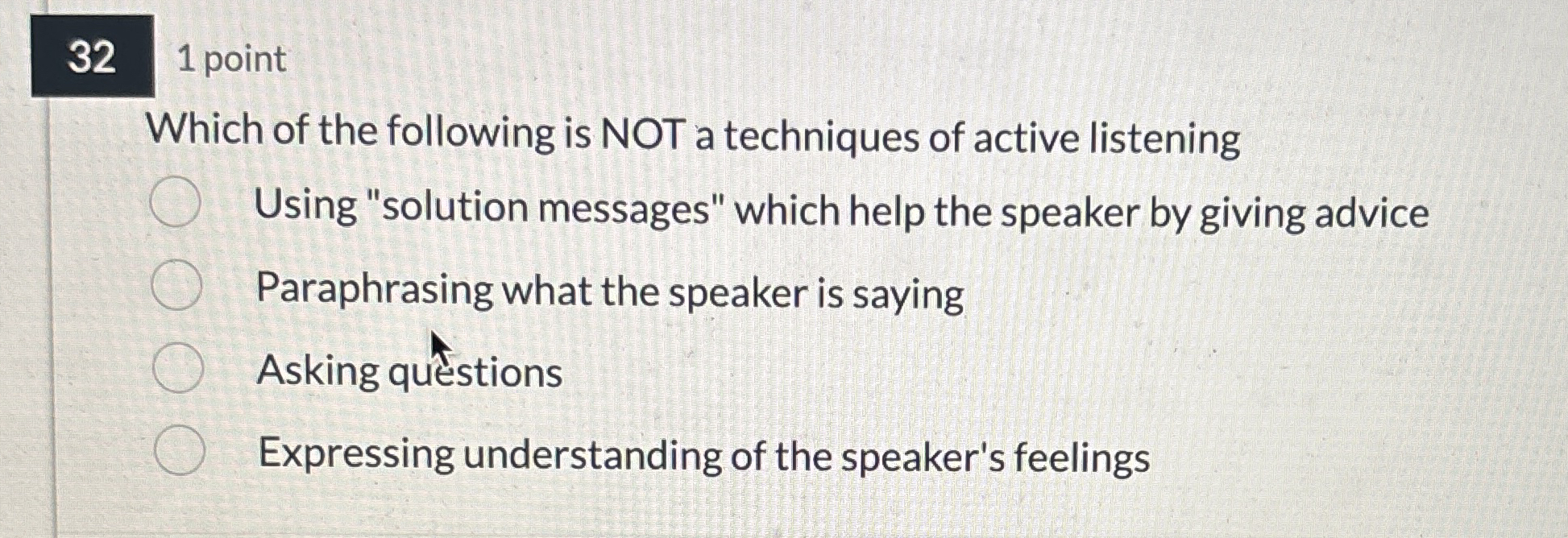 Solved 321 ﻿pointWhich of the following is NOT a techniques | Chegg.com