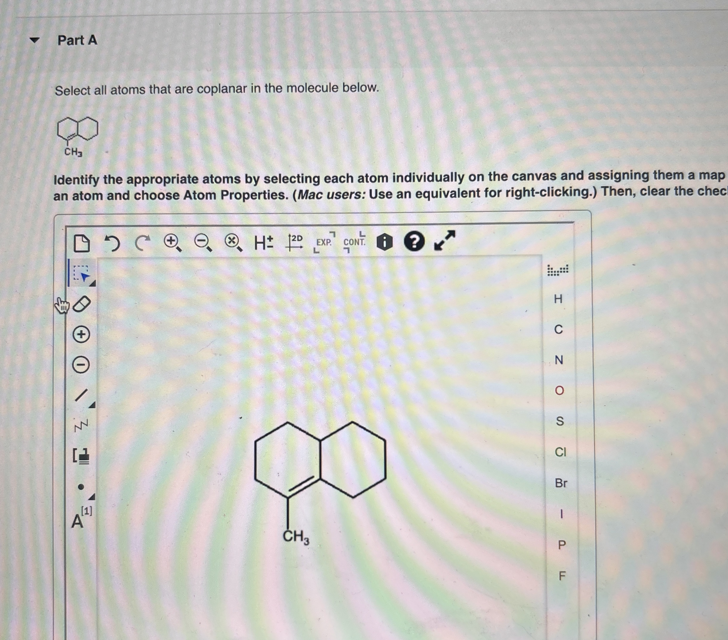 Solved Part ASelect all atoms that are coplanar in the | Chegg.com