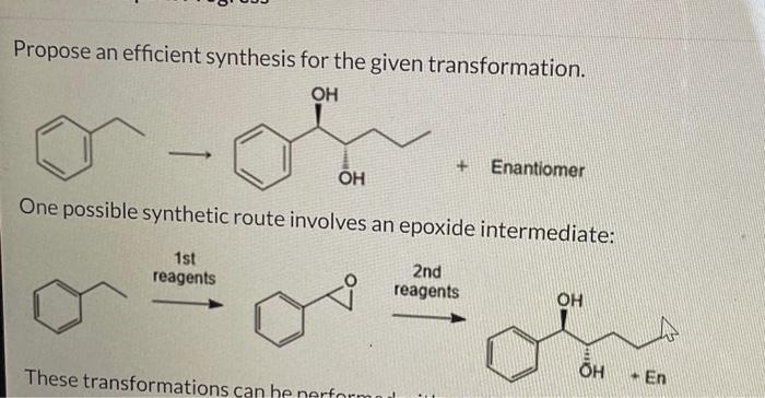 Solved Propose an efficient synthesis for the given | Chegg.com