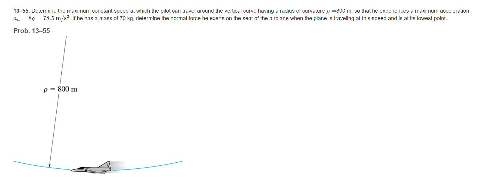 Solved 13-55. ﻿Determine the maximum constant speed at which | Chegg.com