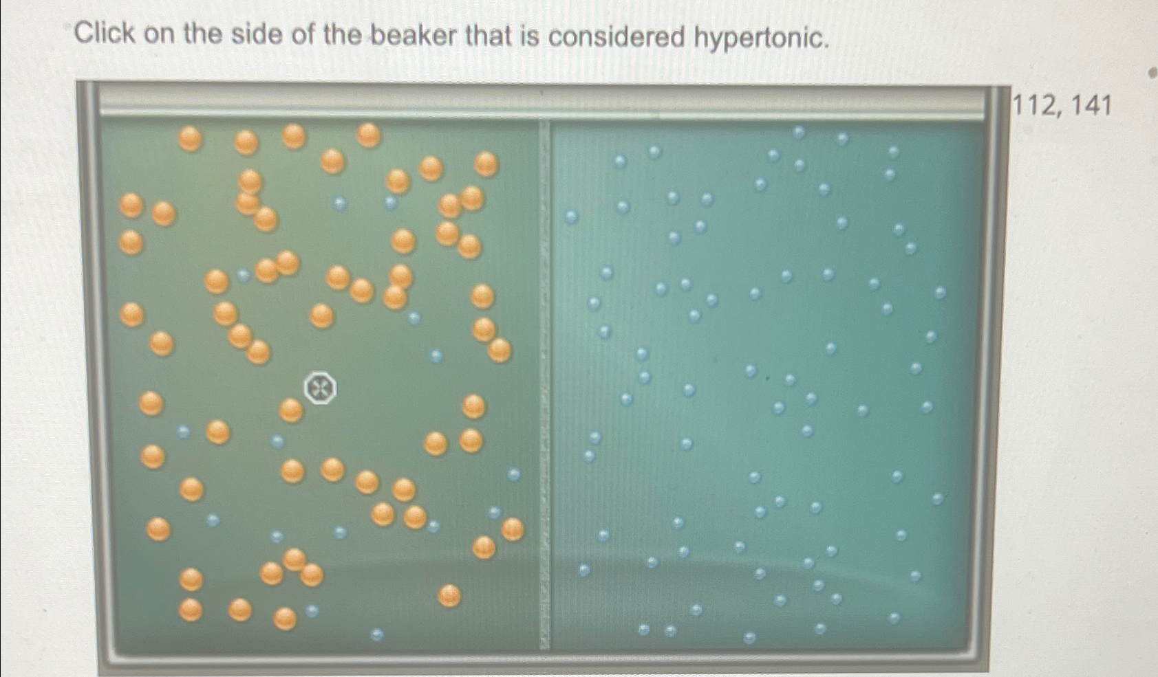 Solved Click on the side of the beaker that is considered | Chegg.com