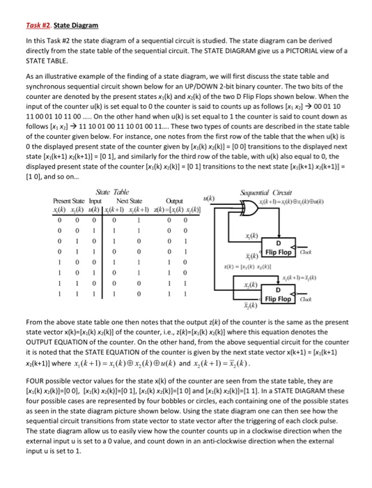 Solved Task #2. State Diagram In this Task #2 the state | Chegg.com