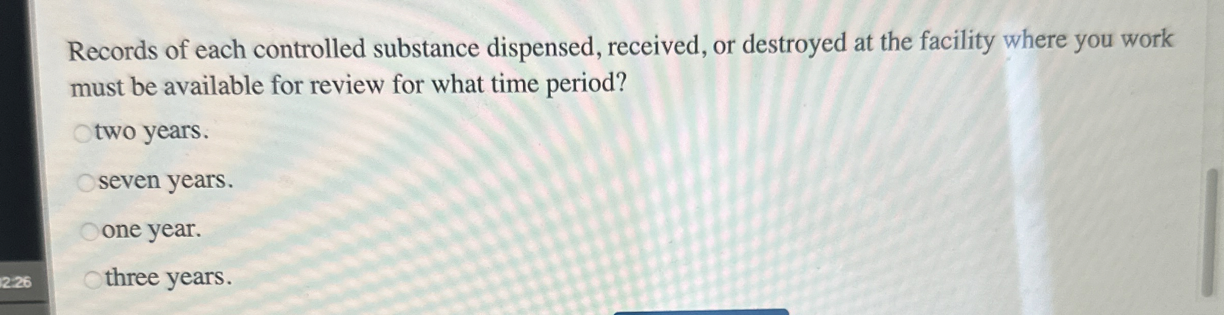 Solved Records of each controlled substance dispensed, | Chegg.com