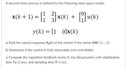 Solved A discrete-time process is defined by the following | Chegg.com