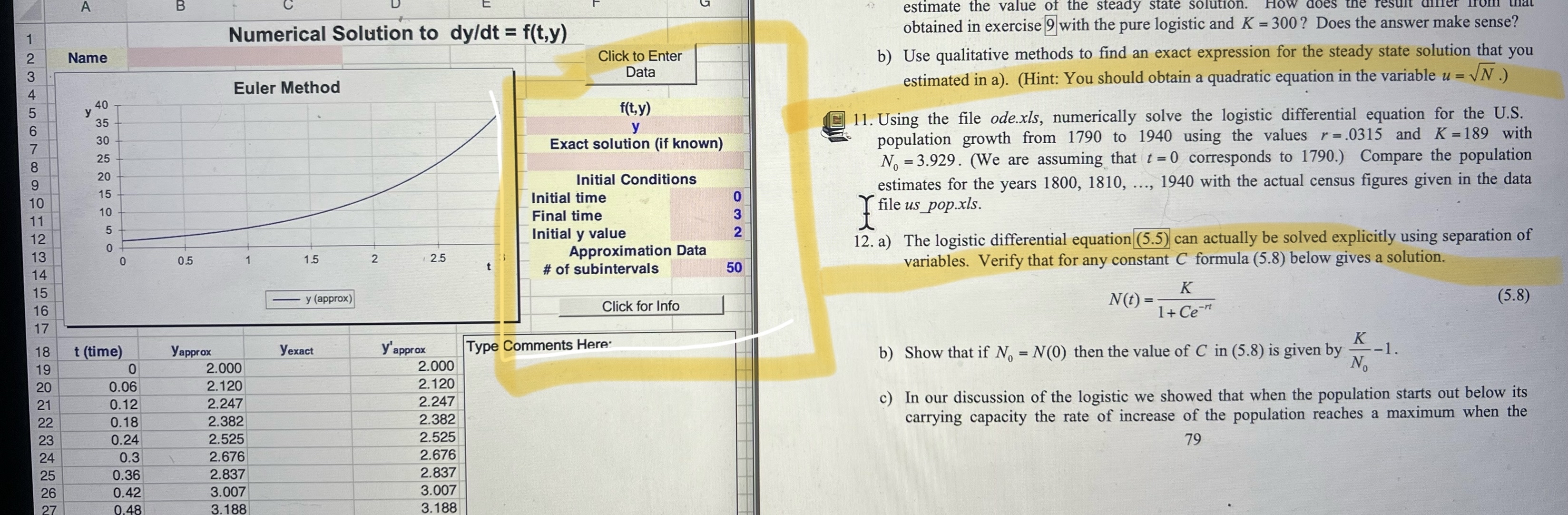 Please include what needs to be plugged in Excel | Chegg.com