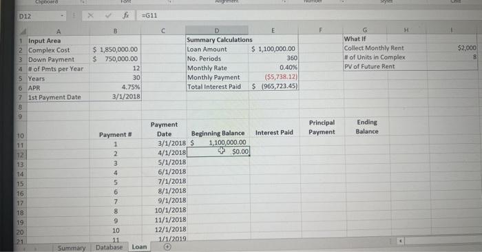 Solved 15 In cell D11, enter a formula to reference the | Chegg.com