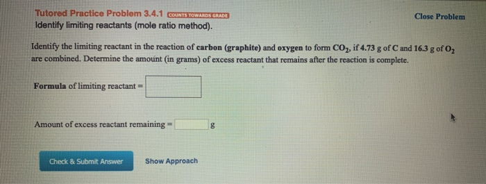 Solved Tutored Practice Problem 3 4 1 Counts Towards Grade