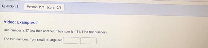 Solved The sum of two consecutive odd numbers is 260 . Find | Chegg.com