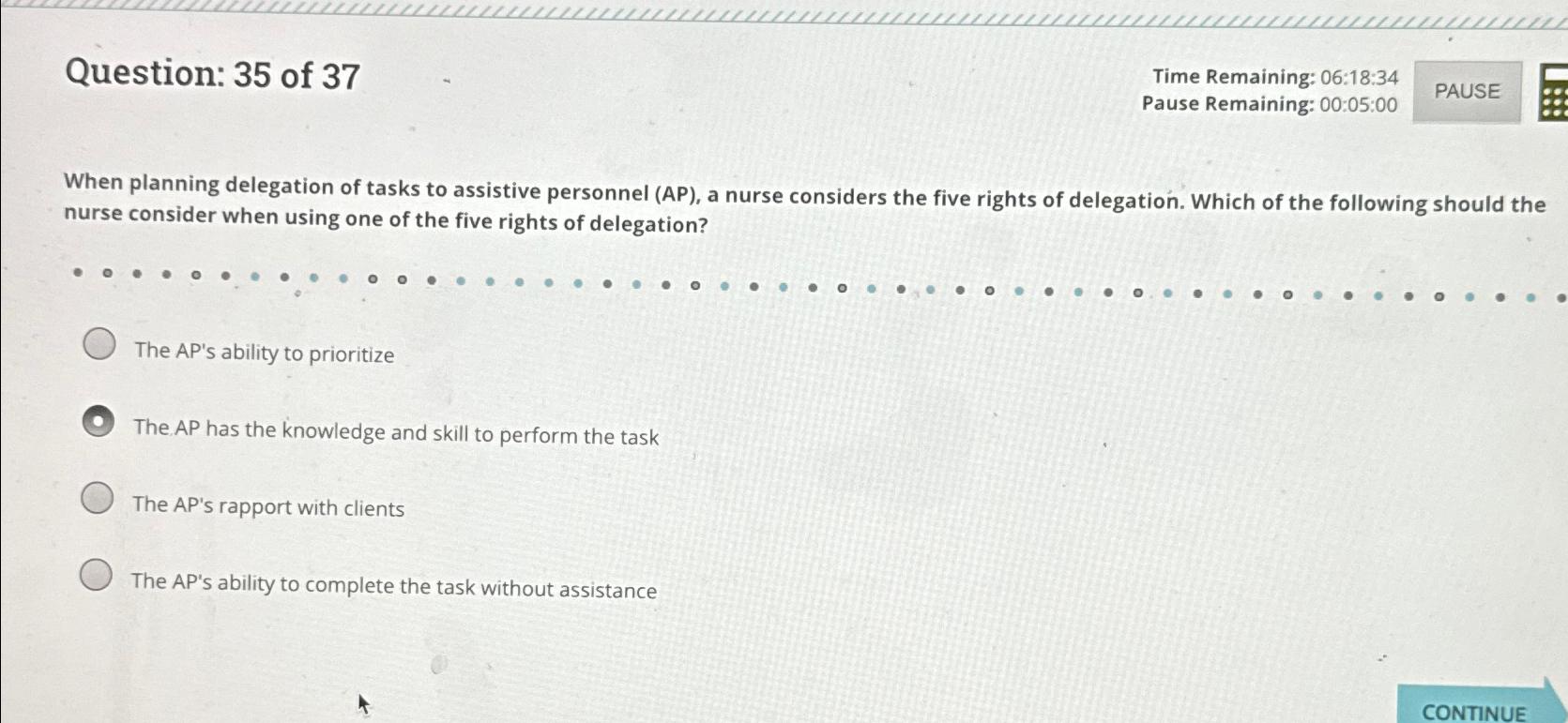 Solved Question: 35 ﻿of 37Time Remaining: 06:18:34Pause | Chegg.com