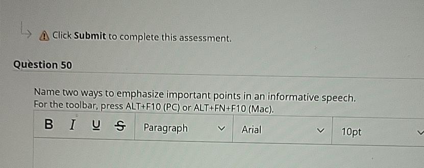 Solved Click Submit to complete this assessment.Question | Chegg.com