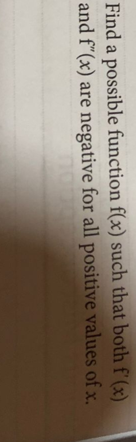 Solved Find a possible function f(x) ﻿such that both f'(x) | Chegg.com