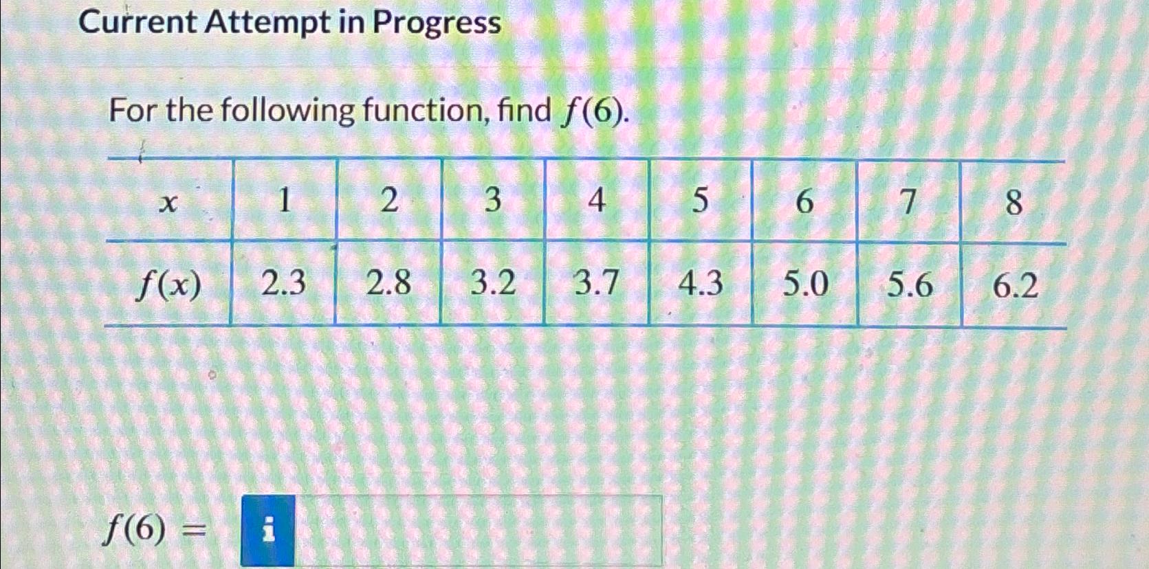 Solved Current Attempt in ProgressFor the following | Chegg.com