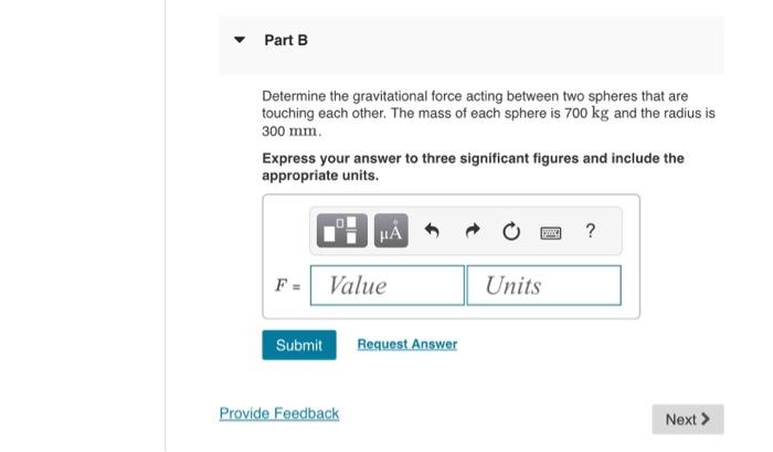 Solved Determine The Gravitational Force Acting Between Two