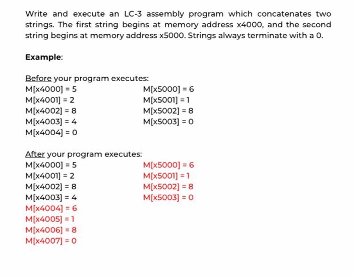 Solved Write and execute an LC-3 assembly program which | Chegg.com